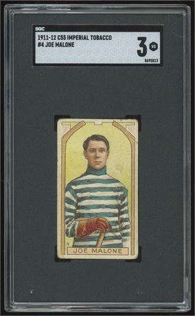 Collector Investor Auctions - 1911 Imperial C55 #4 Joe Malone SGC 3 VG