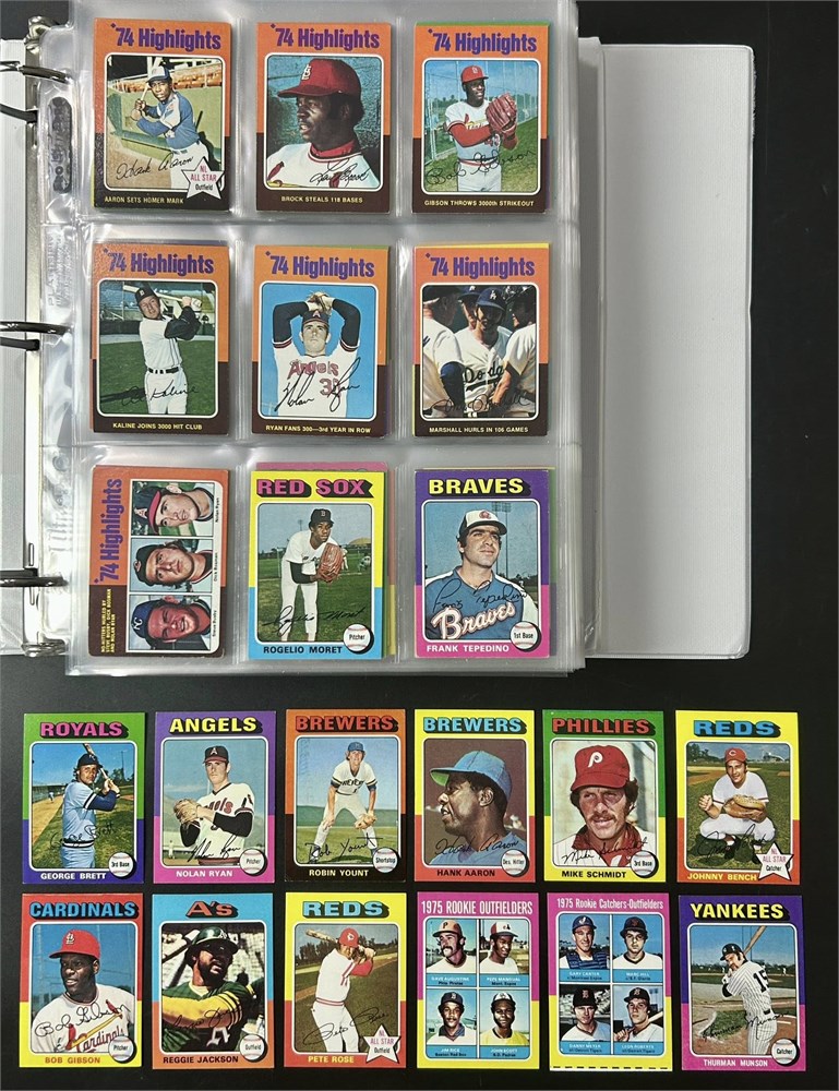 Collector Investor Auctions - 1975 Topps Mini Complete Set (EXMT+ ...