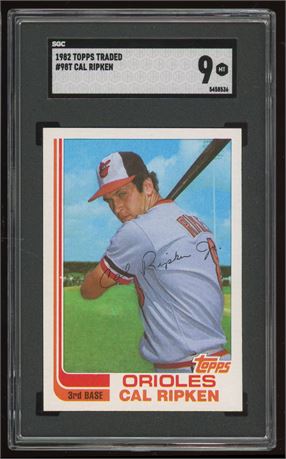 Collector Investor Auctions - 1982 Topps Traded Cal Ripken RC SGC 9 ...