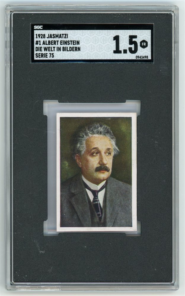 Collector Investor Auctions - 1928 Jasmatzi #1 Albert Einstein Die Welt ...