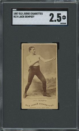 Collector Investor Auctions - 1887 N174 Old Judge Jack Dempsey SGC 2.5 ...