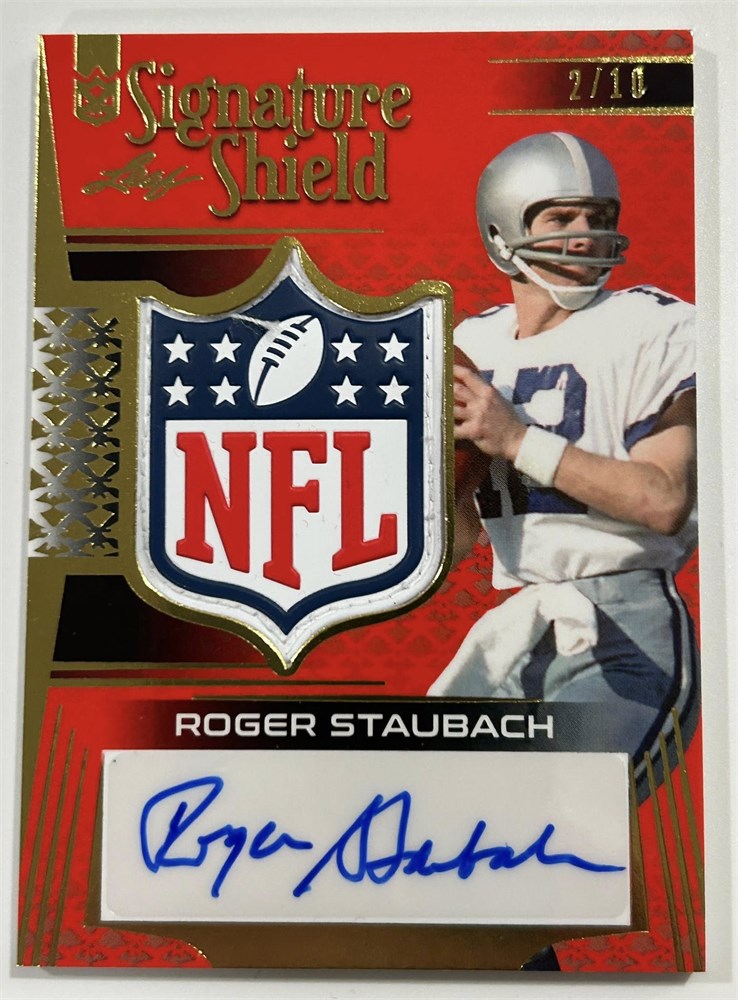 Collector Investor Auctions - 2023 Leaf Signature Shield Roger Staubach ...