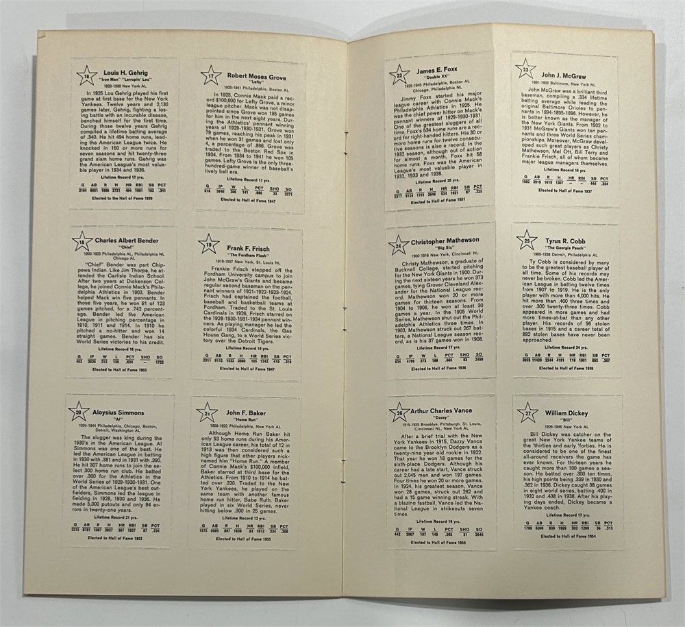 Collector Investor Auctions - 1961 Golden Press Complete Set (33) In-Tact Booklet w/ Ruth ...