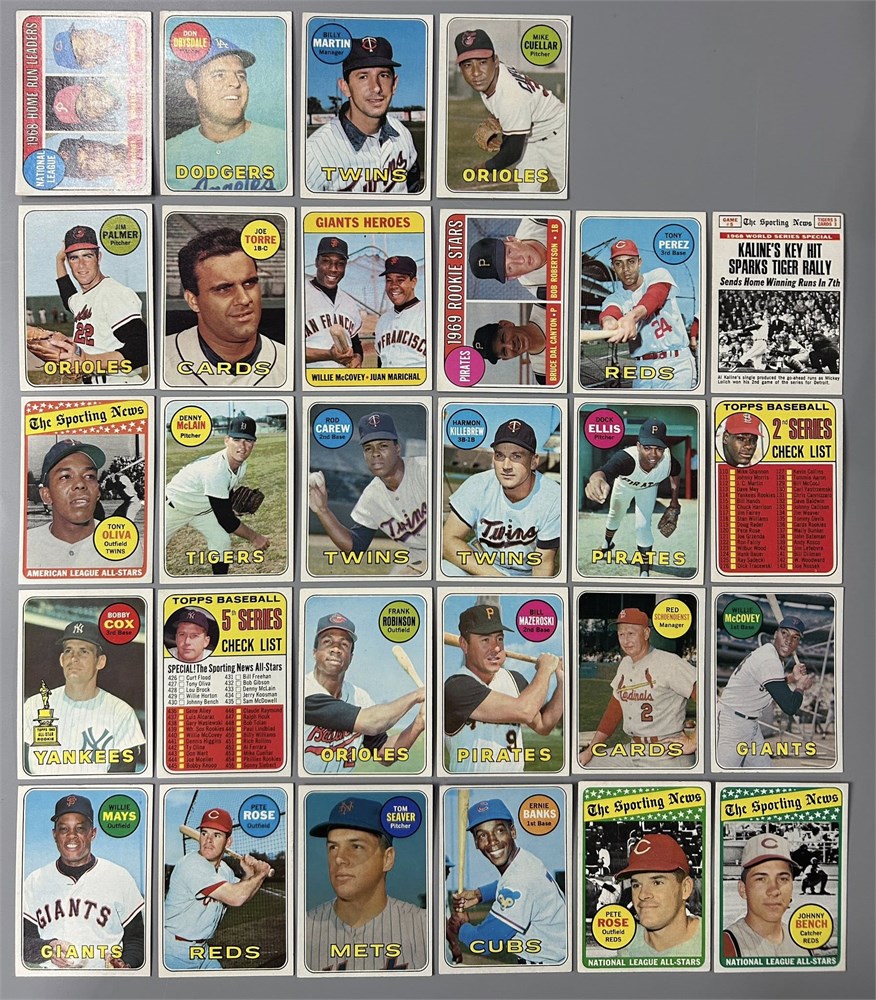 Collector Investor Auctions - 1969 Topps Stars Lot (28) EX+ Avg