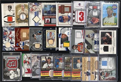 Collector Investor Auctions - (26) Modern Baseball Relic/Jersey Lot ...