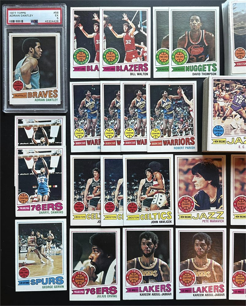 Collector Investor Auctions - 1977 Topps Basketball Set Builder Lot ...
