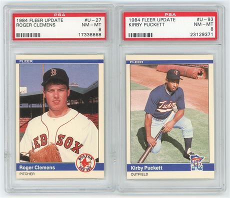 Collector Investor Auctions - 1984 Fleer Update Roger Clemens RC ...