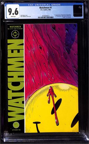 Collector Investor Auctions - Watchmen #1 CGC 9.6 (1986) 1st Appearance ...