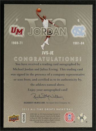 Collector Investor Auctions - 2013 Upper Deck All Time Greats Jordan ...
