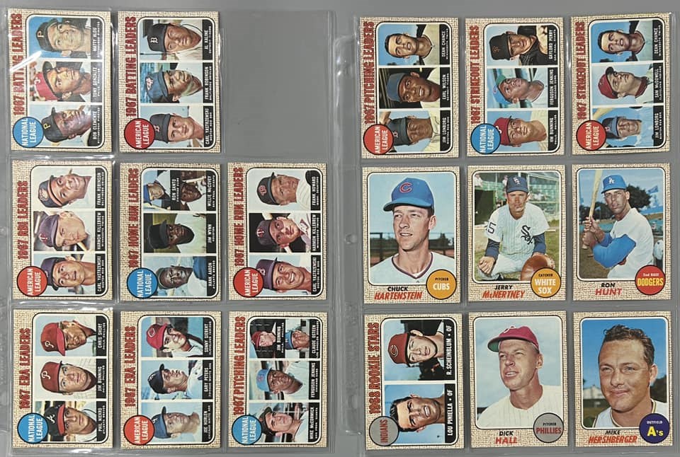 Collector Investor Auctions - 1968 Topps Complete Set in Binder (598/ ...
