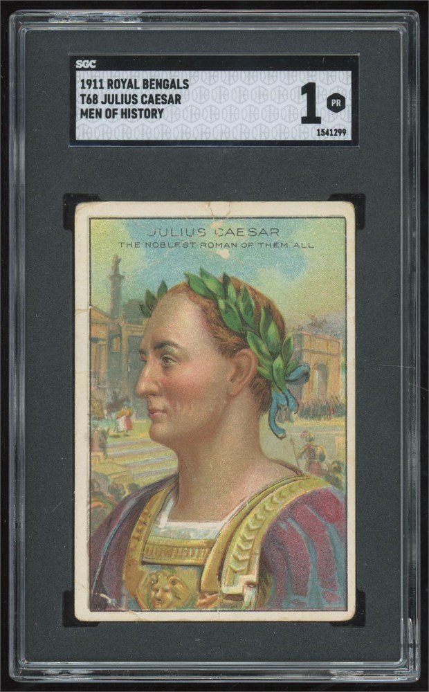 Collector Investor Auctions - 1911 T68 Men Of History Julius Caesar SGC ...