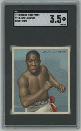 Collector Investor Auctions - 1910 T218 Mecca Jack Johnson Front View ...