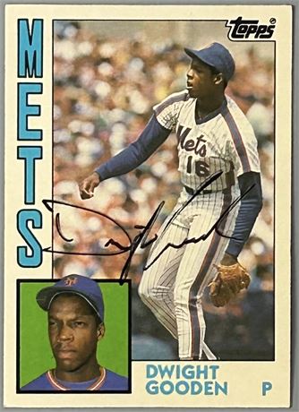 Collector Investor Auctions - 1984 Topps Traded Dwight Gooden RC Auto JSA