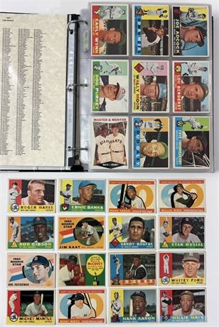Collector Investor Auctions - 1960 Topps Baseball Complete Set (1-572 ...