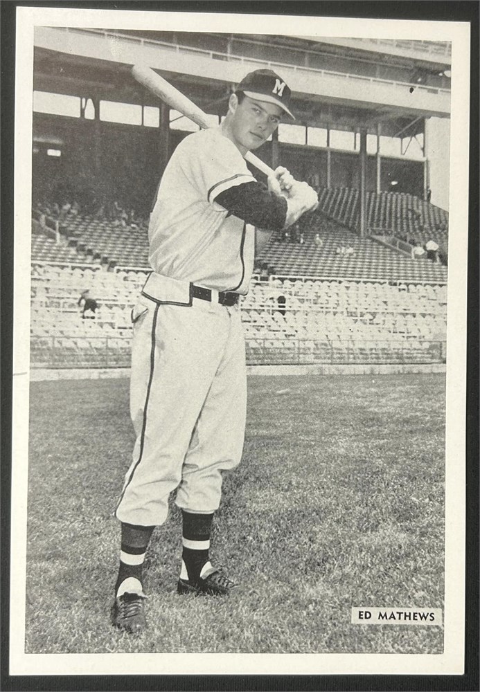 Collector Investor Auctions - 1954 All-Star Eddie Mathews Photo Pack RARE