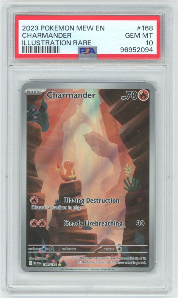 Collector Investor Auctions - 2023 Pokemon Mew #168 Charmander ...