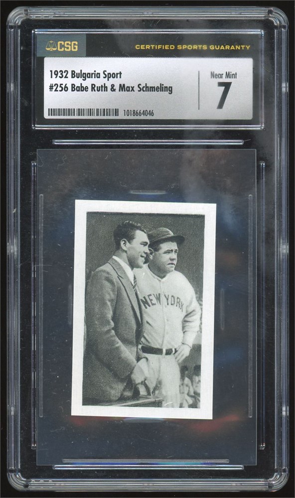Collector Investor Auctions - 1932 Bulgaria Sport #256 Babe Ruth & Max ...