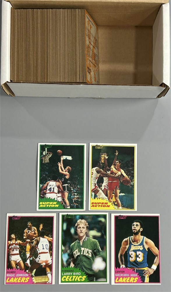 Collector Investor Auctions - 1981 Topps Basketball Complete Set w ...