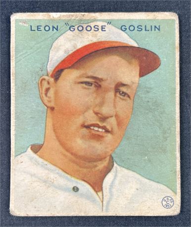 Collector Investor Auctions - 1933 Goudey #110 Goose Goslin Low Grade
