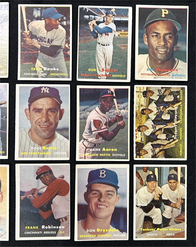 Collector Investor Auctions - 1957 Topps Complete Set (1-407) Gorgeous ...