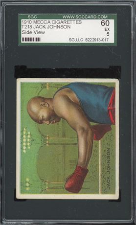 Collector Investor Auctions - 1910 T218 Mecca Jack Johnson Side View ...