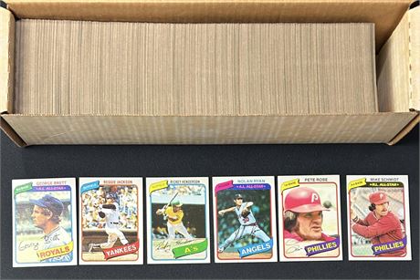 Collector Investor Auctions - 1980 Topps Complete Set (1-726) Overall ...