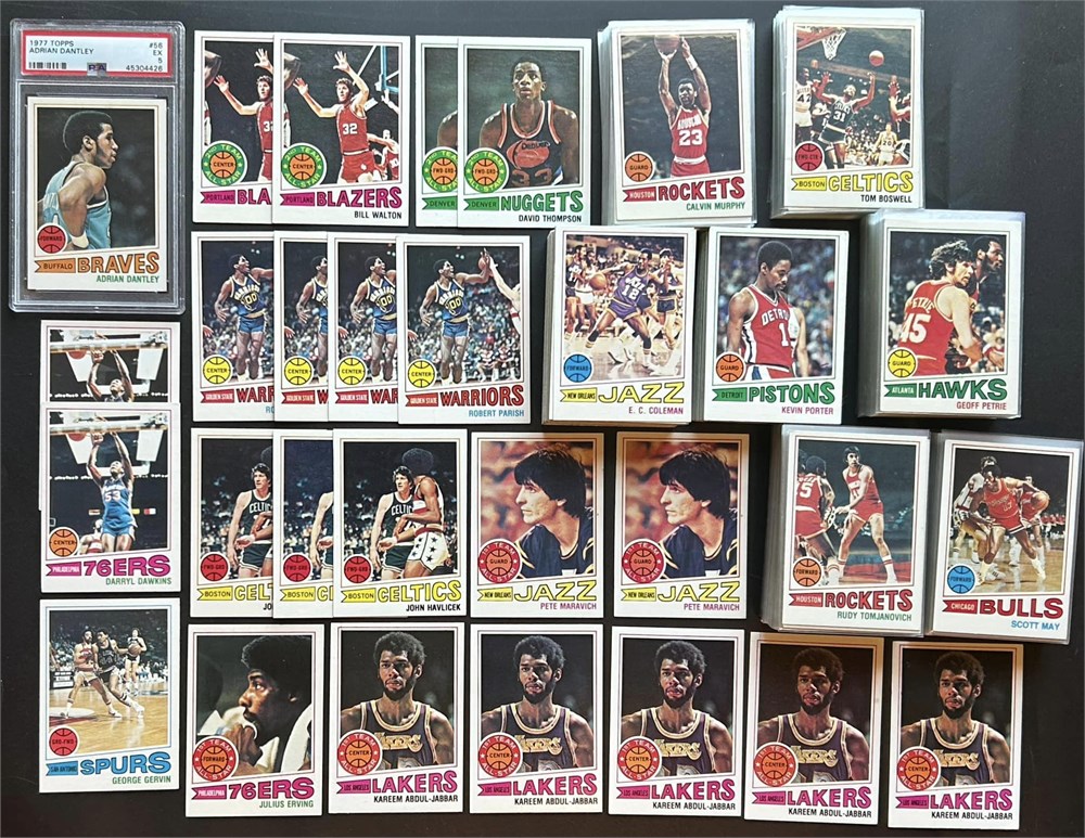 Collector Investor Auctions - 1977 Topps Basketball Set Builder Lot ...