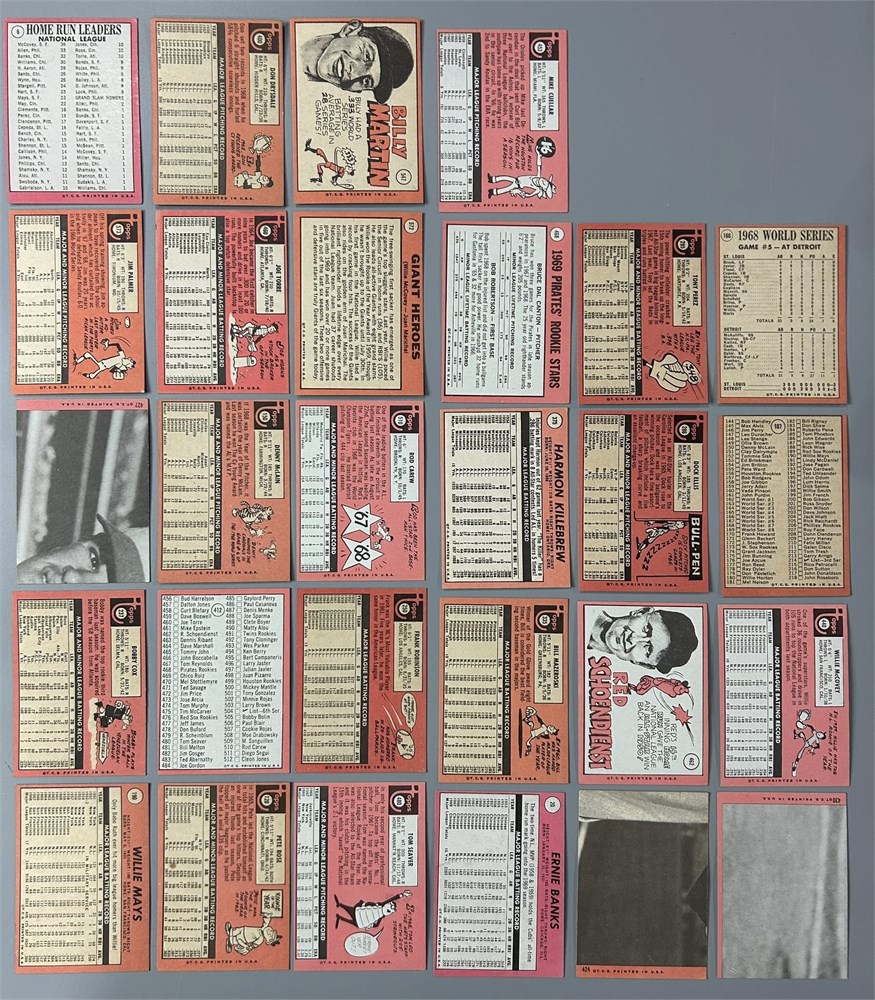 Collector Investor Auctions - 1969 Topps Stars Lot (28) EX+ Avg