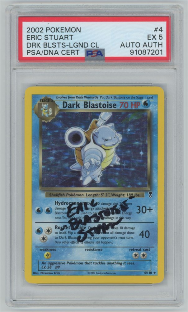 Collector Investor Auctions - 2002 Pokémon #4 Eric Stuart Dark ...