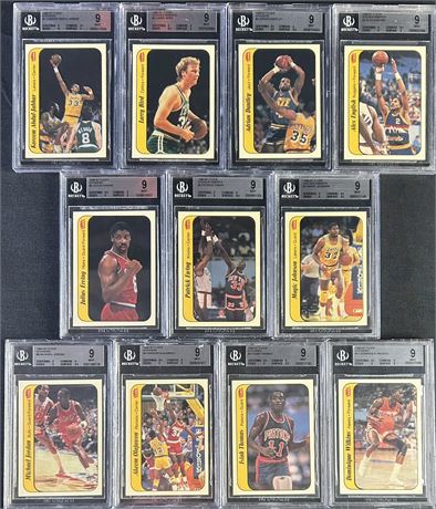 Collector Investor Auctions - 1986 Fleer Basketball Complete Sticker ...