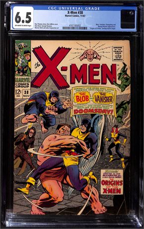 Collector Investor Auctions - X-Men #38 CGC 6.5 (1967) "Origins of X ...