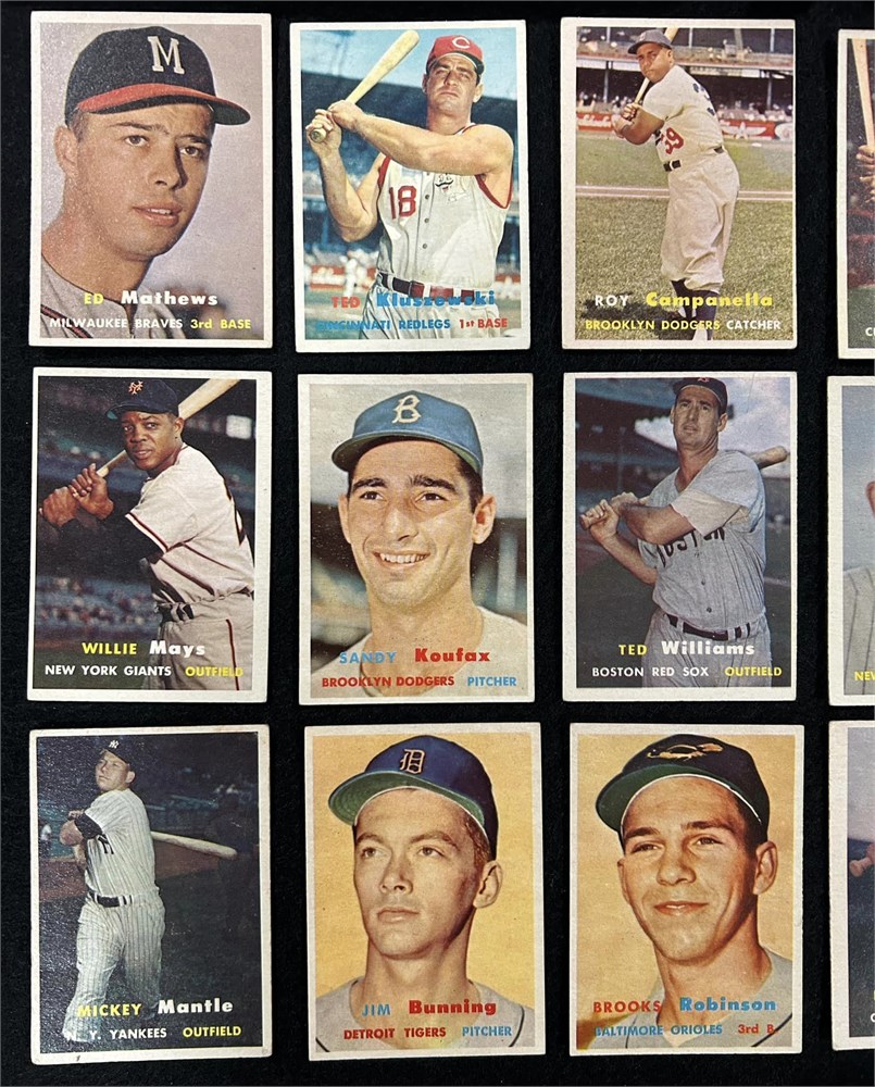 Collector Investor Auctions - 1957 Topps Complete Set (1-407) Gorgeous ...