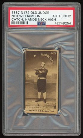 Collector Investor Auctions - 1887 N172 Old Judge Ned Williamson Catch ...