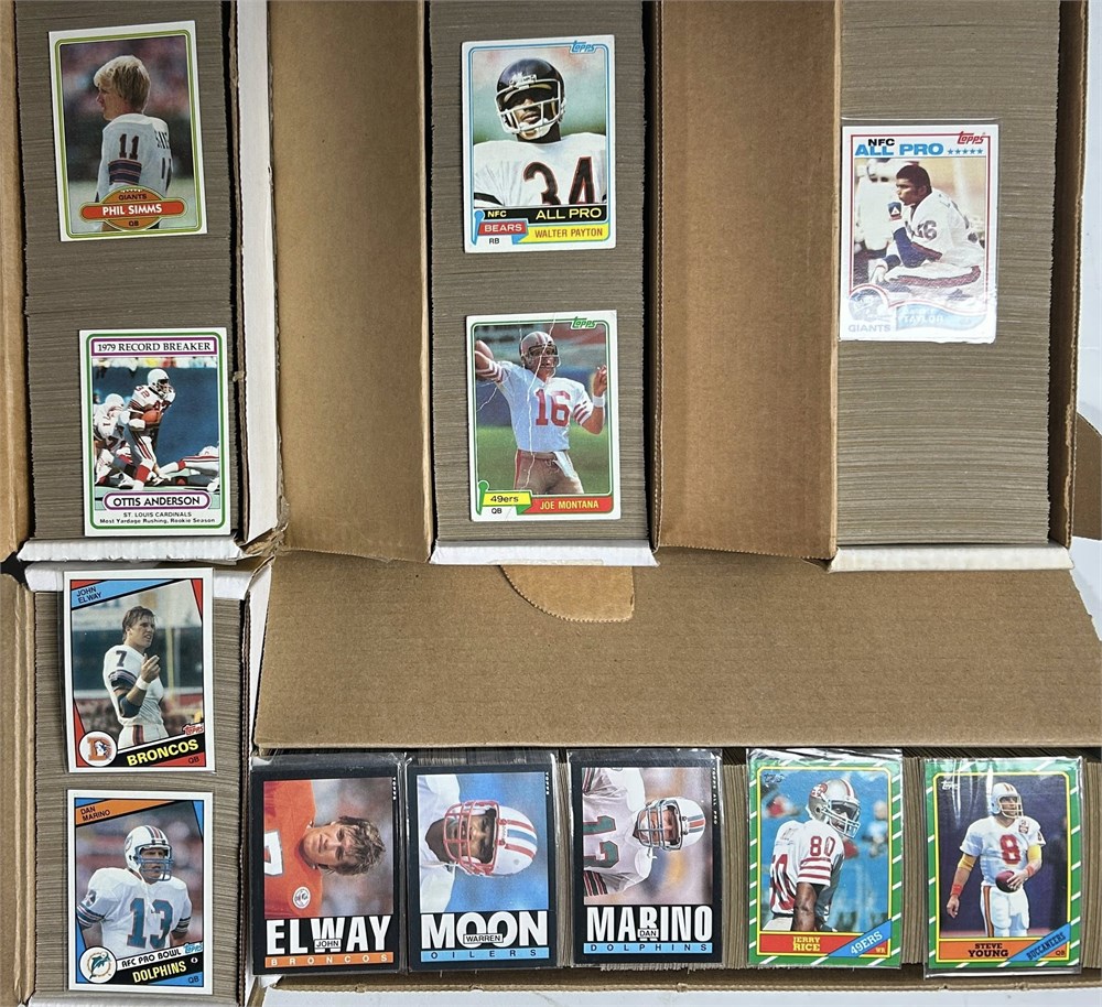 Collector Investor Auctions - 1980-'82, '84-'86 Topps Football Complete ...