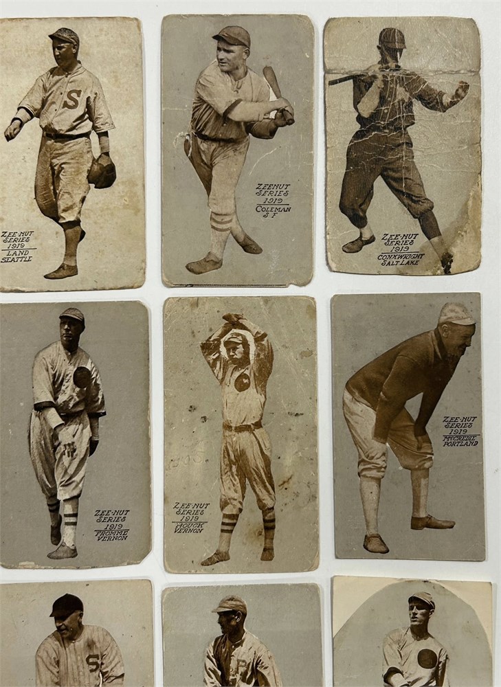 Collector Investor Auctions - 1919 Zee-Nut Baseball Low Grade Lot (16) READ