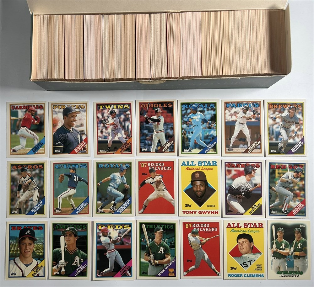 Collector Investor Auctions - 1988 Topps Tiffany Baseball Complete Set ...