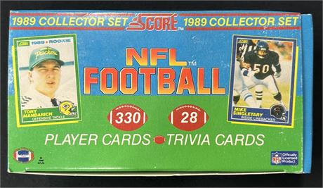 Collector Investor Auctions - 1989 Score Football Complete Set (1-330 ...