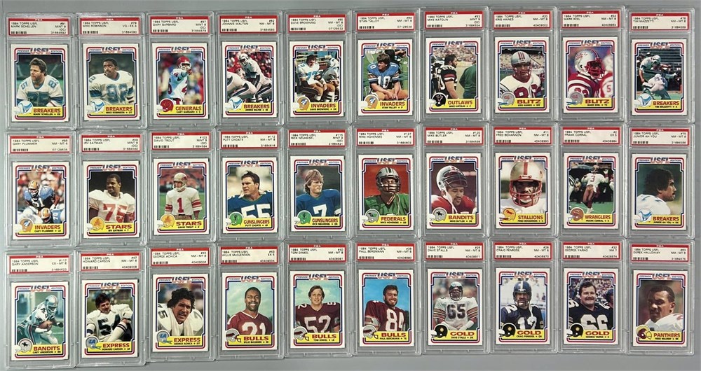 Collector Investor Auctions - 1984 Topps USFL Football PSA High Grade ...