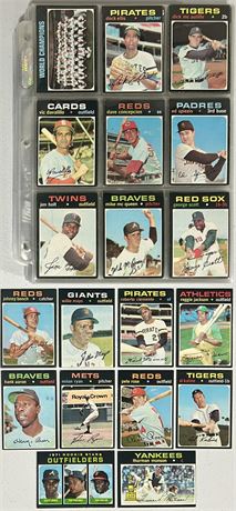 Collector Investor Auctions - 1971 Topps Baseball Complete Set (752/752 ...