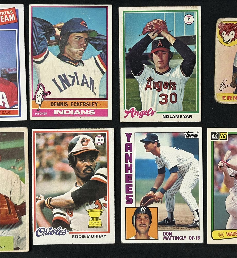 Collector Investor Auctions - 1952-1990 Vintage Baseball Lot (84 ...